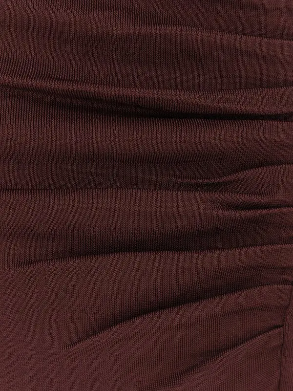 SELF-PORTRAIT Draped Knitted Long Dress