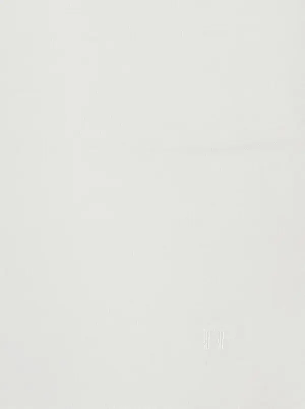 TOM FORD Crew Neck T-shirt With Logo Embroidery On The Front In Cotton Blend - White