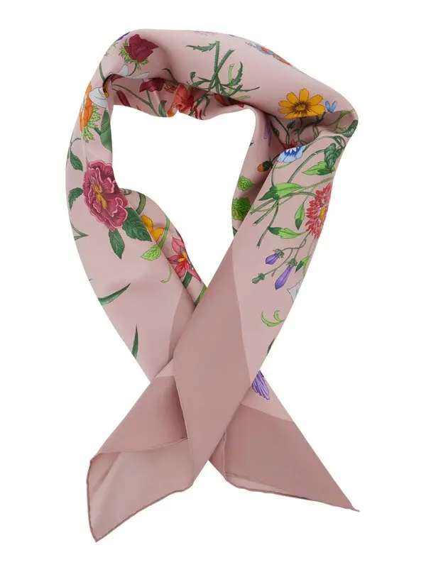 Gucci Ca Flora Twill Scarf - Multicolor