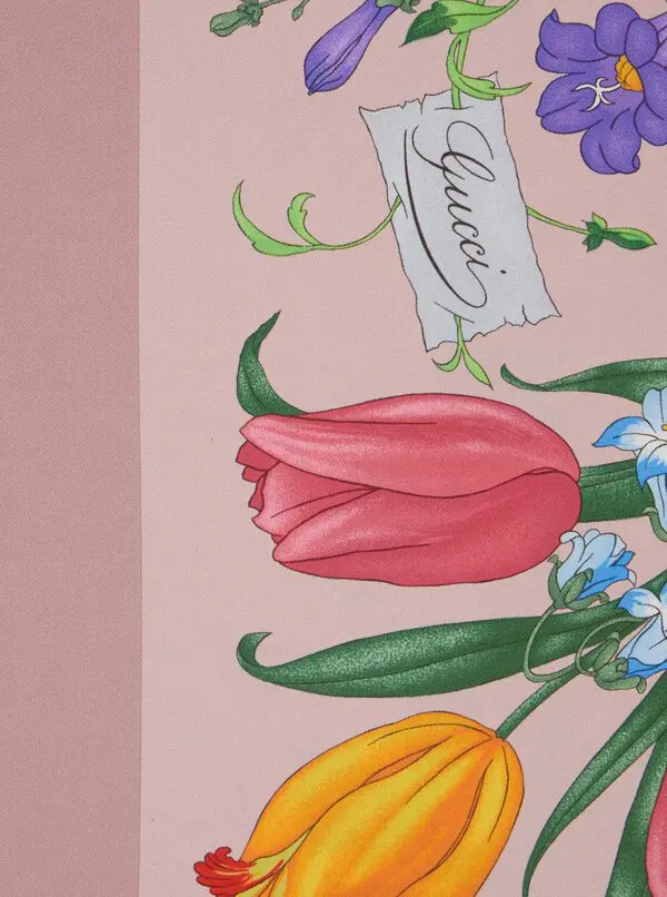 Gucci Ca Flora Twill Scarf - Multicolor