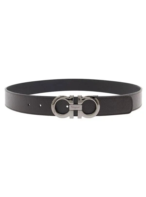 FERRAGAMO Gancini Belt - Brown