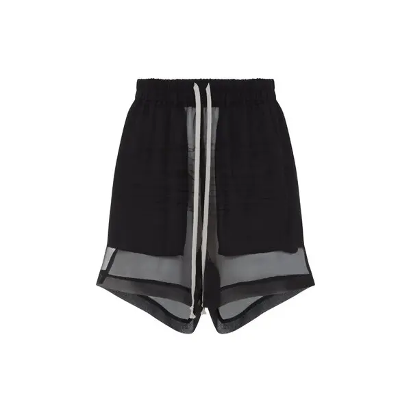 Rick Owens Silk Shorts - Black