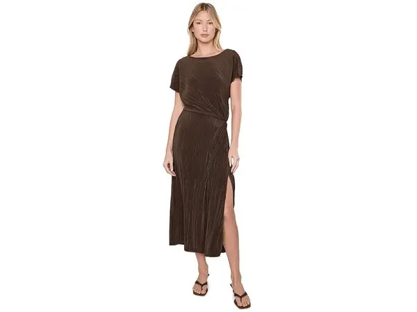 Vince Directional Pleated Twist Dress
