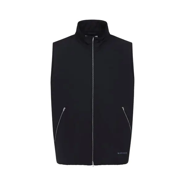 JIL SANDER Sleeveless Sport Vest - Blue