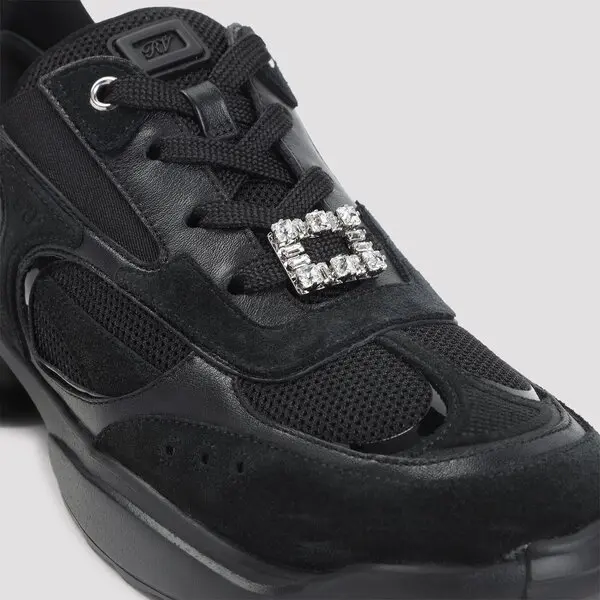 ROGER VIVIER Run Mini Strass Lace-up Sneakers