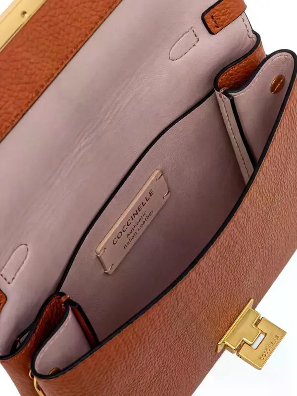 COCCINELLE Arlettis Grained-leather Mini Tote Bag