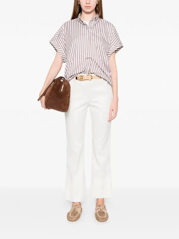 Brunello Cucinelli Embellished Collar Shirt - Multicolor
