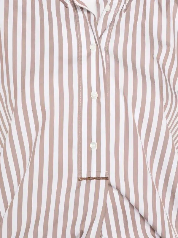 Brunello Cucinelli Embellished Collar Shirt - Multicolor