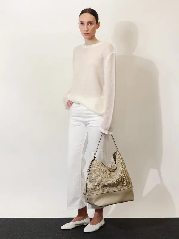 TOTEME Woven Leather Shoulder Bag