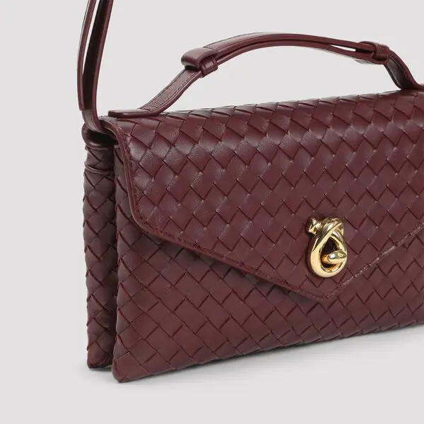 Bottega Veneta Knot Lock Shoulder Bag - Red