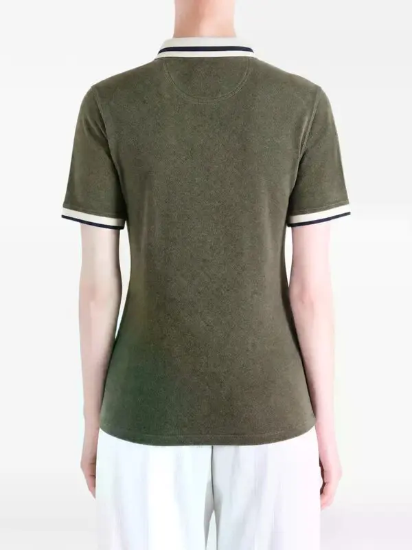 Barbour Contrast-trim Logo-embroidered Polo Shirt