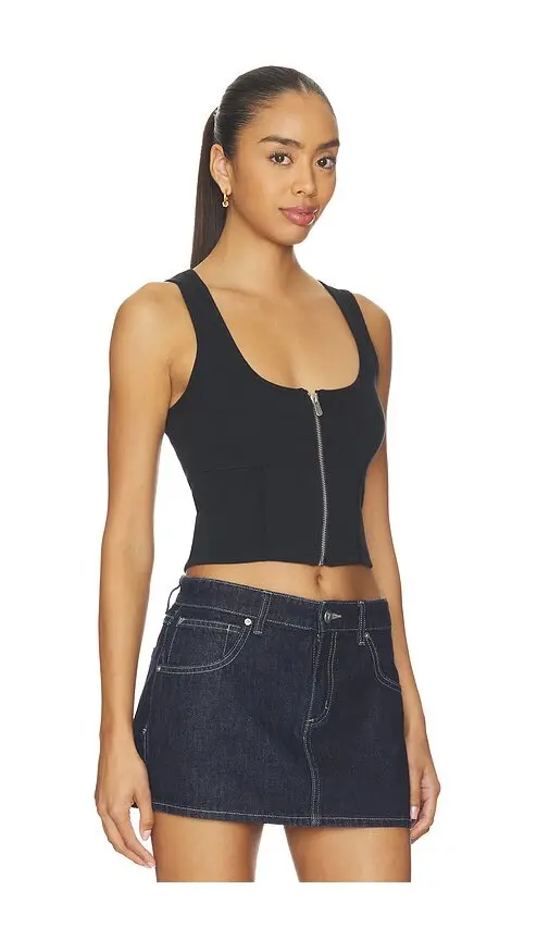 Abrand Denim Bustier Tank Top