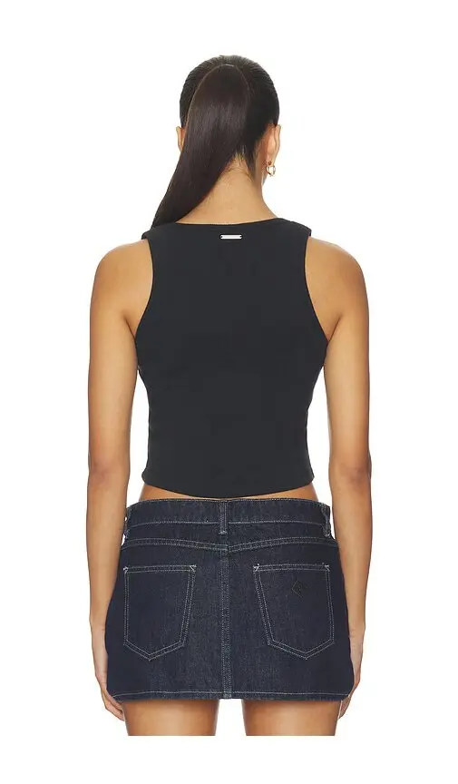 Abrand Denim Bustier Tank Top