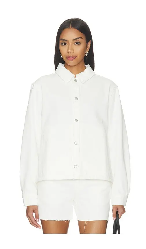 Still Here Coach Jacket In Ivory
