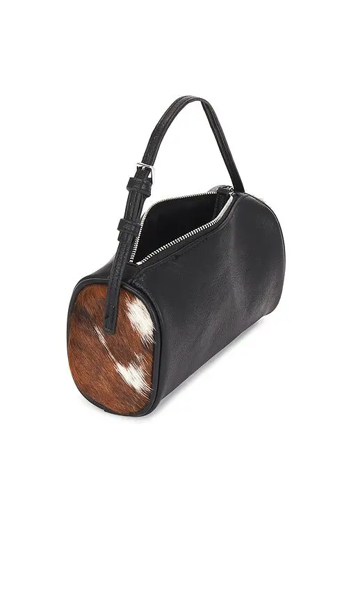 8 Other Reasons Dixie Mini Barrel Bag With Cow Hair Accents