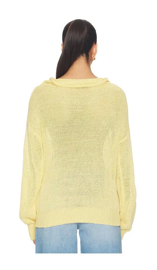 SEROYA Oro Knit Sweater In Yellow