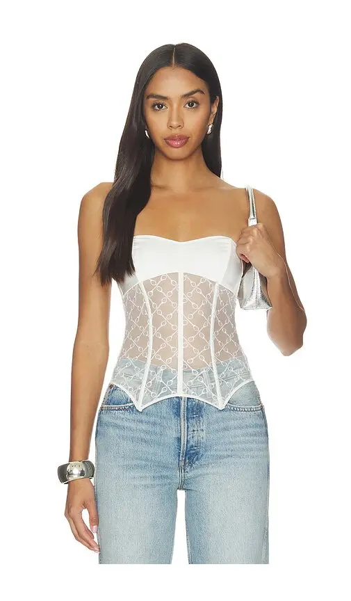 Kiki De Montparnasse Handcuff Bustier Top - Ivory
