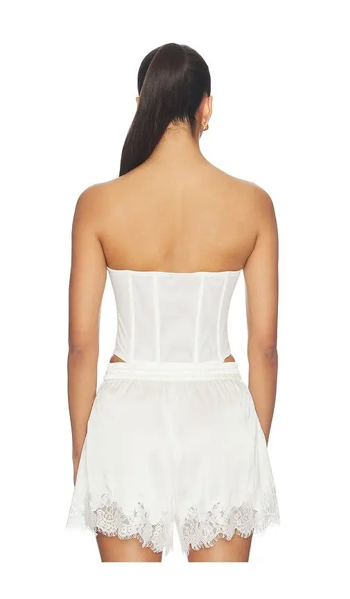 FLEUR DU MAL Elar Embroidery Corset Top