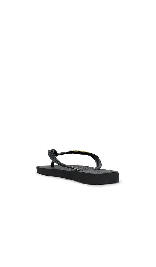 Havaianas Top Logo Metallic Thong Sandal