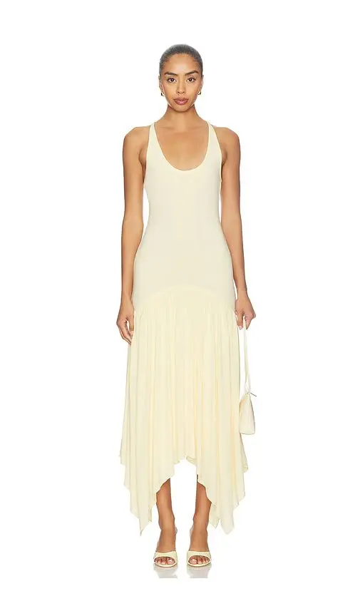 ET OCHS Ramona Dress In Yellow - Wax