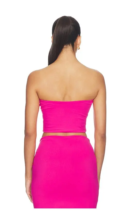 Susana Monaco Strapless Crop Top
