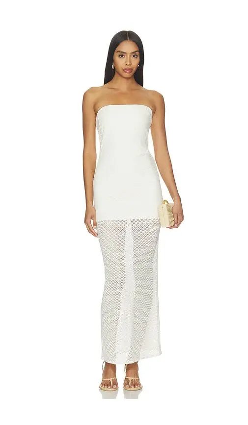 PQ SWIM Aura Dress In White - Biscotti