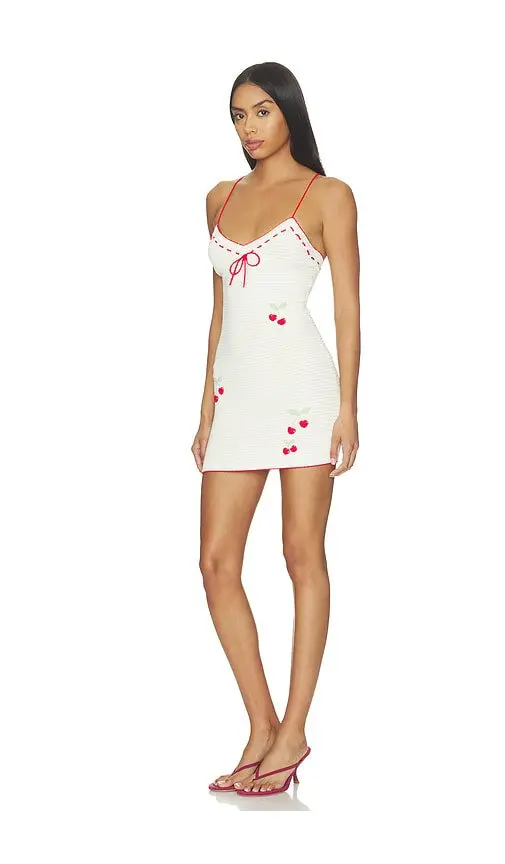 LoveShackFancy Yelena Crochet Mini Dress