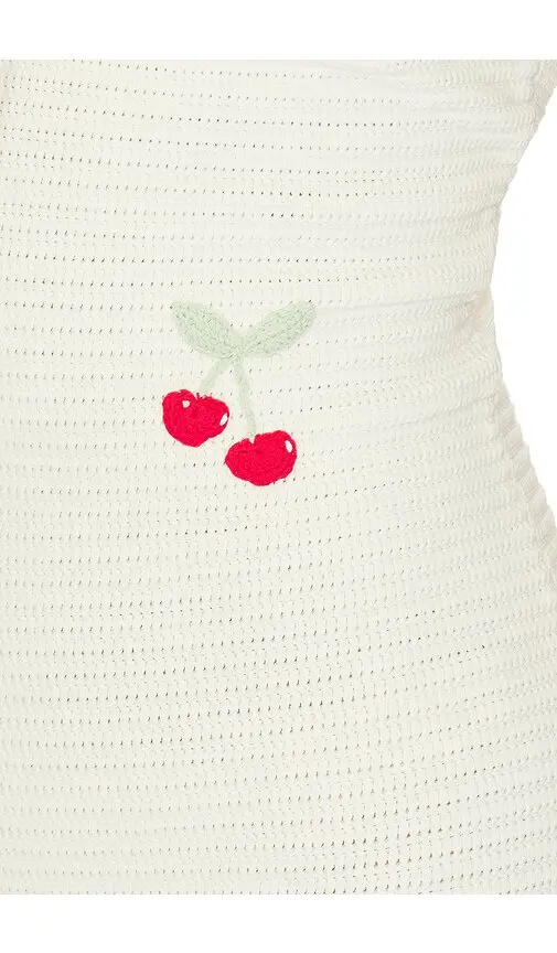 LoveShackFancy Yelena Crochet Mini Dress