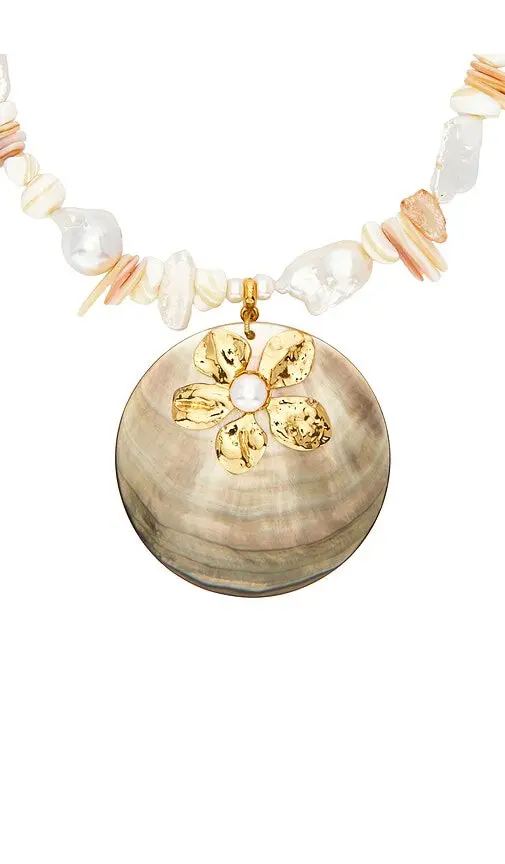 Brinker & Eliza Emme Necklace With Pearl And Shell Accents