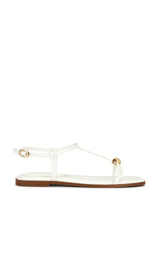 Steve Madden Ritzy Sandal In White - Bone