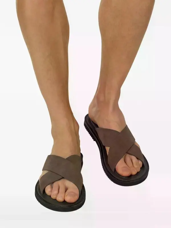 Boggi Milano Suede Crossover Sandals