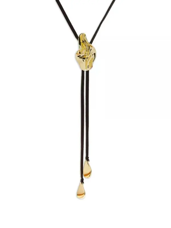MARLYN SCHIFF Jules Bolo Necklace - Gold