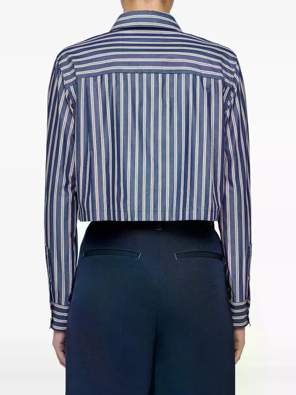 Moussy Vintage Striped Cropped Shirt