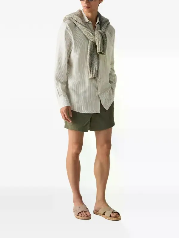 Zegna Striped Silk Shirt