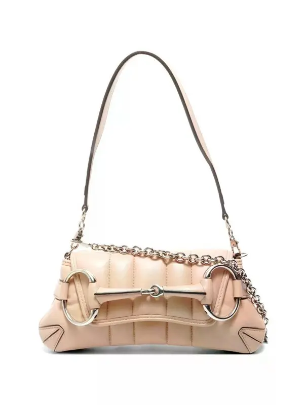 Gucci Horsebit Chain Shoulder Bag - Neutrals