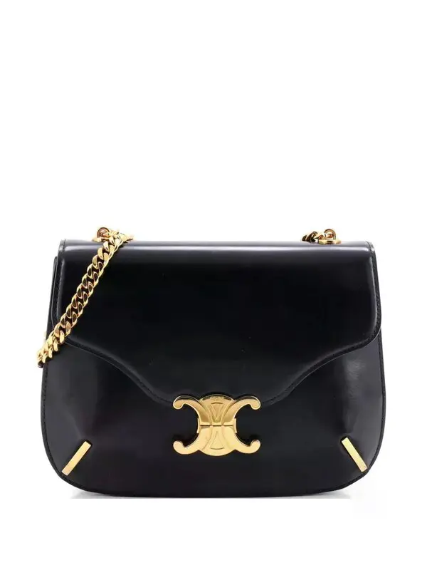 Celine Besace Triomphe Small Shoulder Bag In Smooth Calfskin