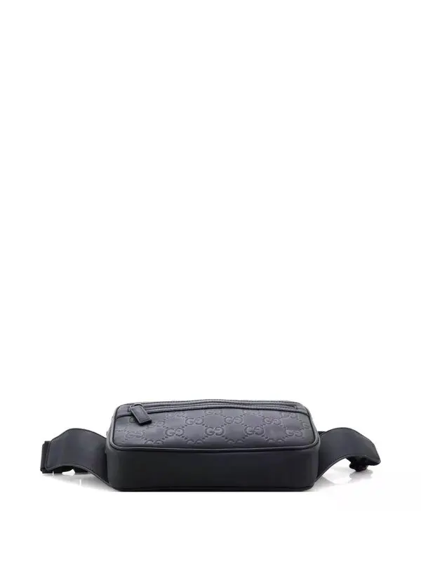 Gucci Gg Rubber Effect Leather Belt Bag