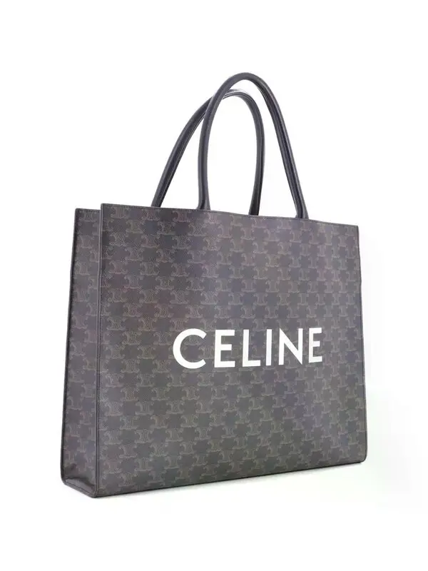 Celine Horizontal Logo Triomphe Coated Canvas Cabas Tote Bag