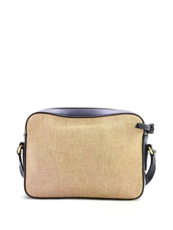 Gucci Horsebit 1955 Flap Pocket Camera Bag In Canvas And Leather - Blue