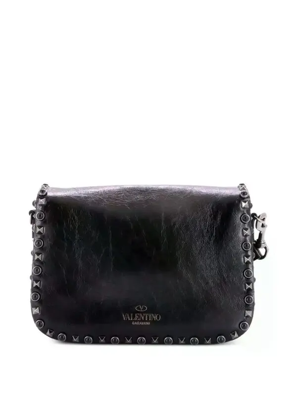Valentino Garavani Rolling Rockstud Leather Crossbody Bag With Cabochons