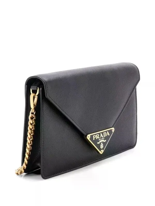 Prada Saffiano Leather Envelope Chain Shoulder Bag