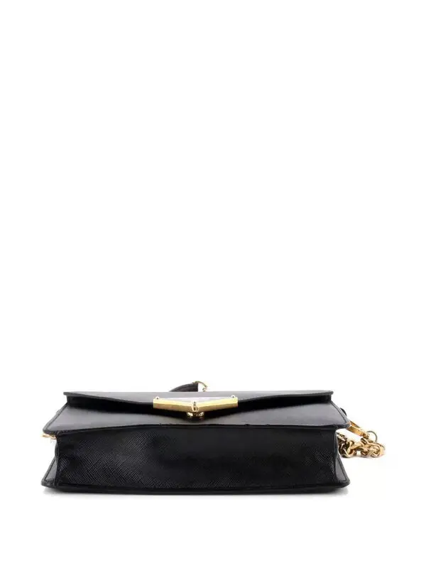 Prada Saffiano Leather Envelope Chain Shoulder Bag