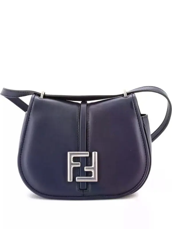 Fendi C'mon Leather Shoulder Bag - Blue