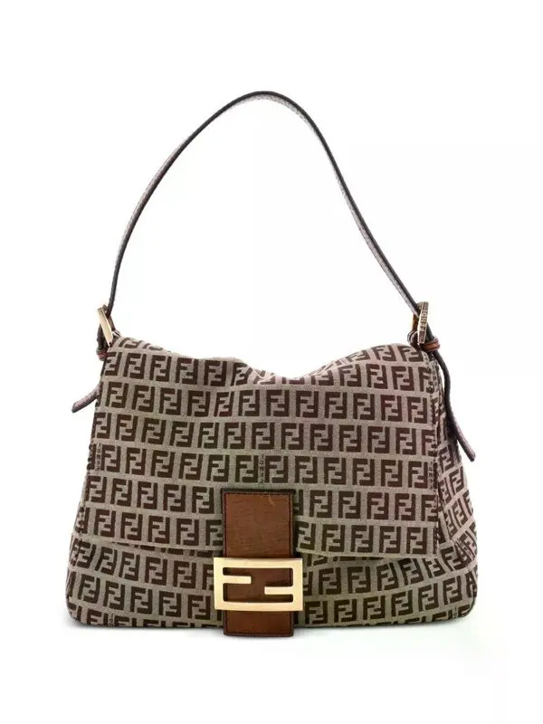 Fendi Mama Forever Zucchino Canvas Shoulder Bag