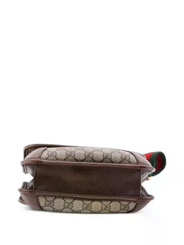 Gucci Gg Coated Canvas Small Messenger Bag - Brown