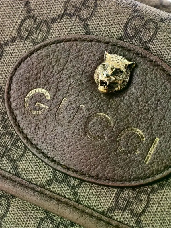 Gucci Gg Coated Canvas Small Messenger Bag - Brown