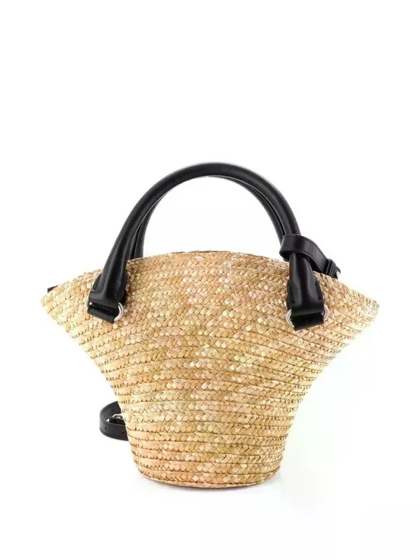 Balenciaga Woven Raffia Small Tote Bag