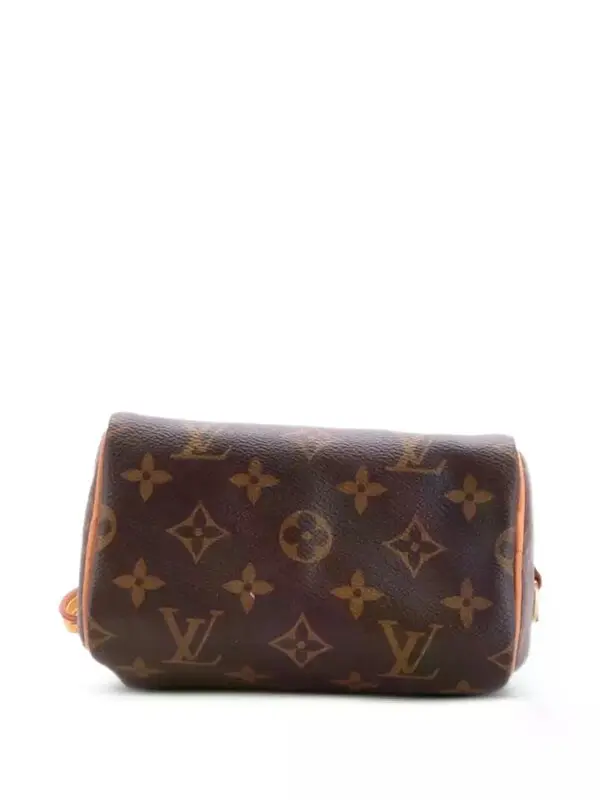LOUIS VUITTON Speedy Bandouliere Monogram Canvas Bag - Brown