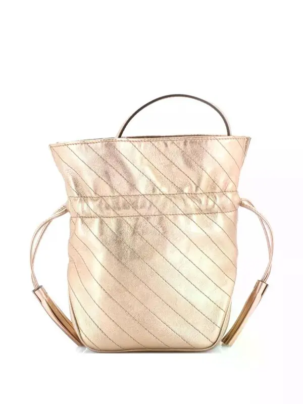 Gucci Blondie Nm Diagonal Quilted Leather Mini Bucket Bag