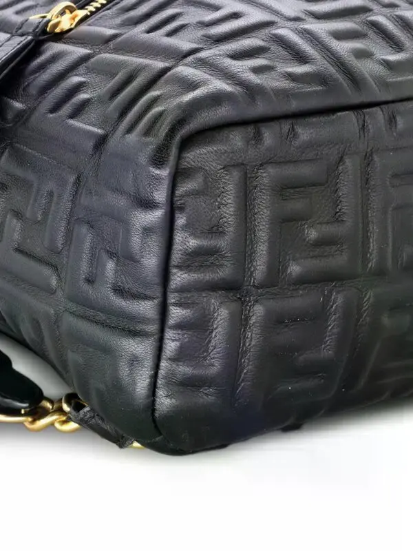 Fendi Zucca Embossed Leather Mini Backpack